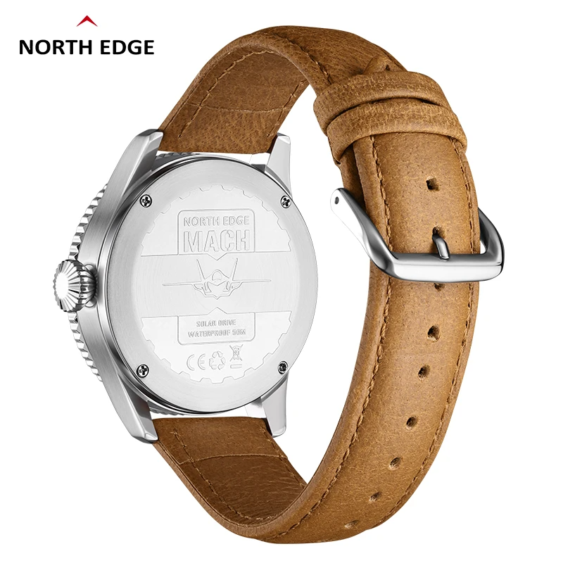 North Edge MACH 2024 Men's Solar Quartz Watch - Waterproof & Durable D ...