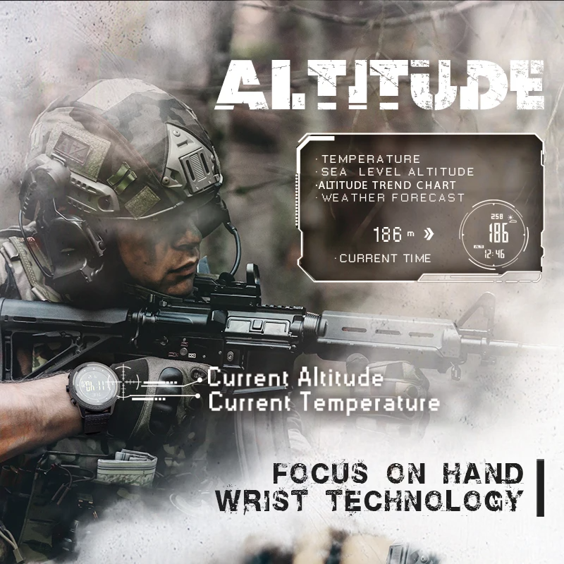 North Edge APACHE 46 Tactical Watch | High Performance | Waterproof ...