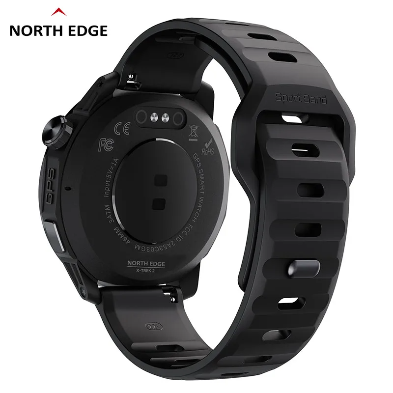 North Edge X-TREK 2 GPS Sports Smartwatch - Heart Rate Monitoring | Mu ...