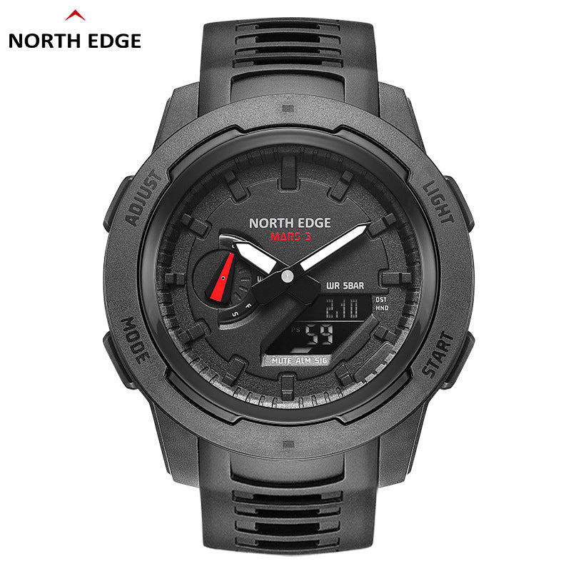 North Edge MARS 3 Outdoor Sports Watch — Carbon Fiber Case · 50m Water ...